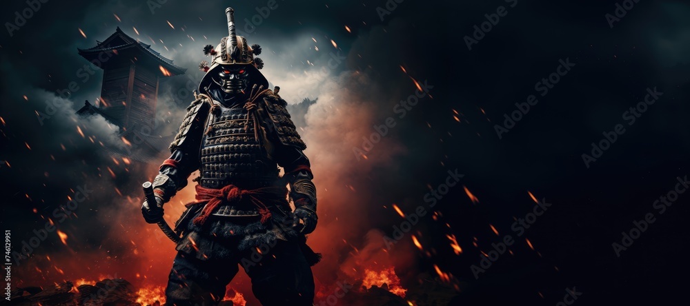 Samurai Fury: The midst of battle, a badass samurai dons full body ...