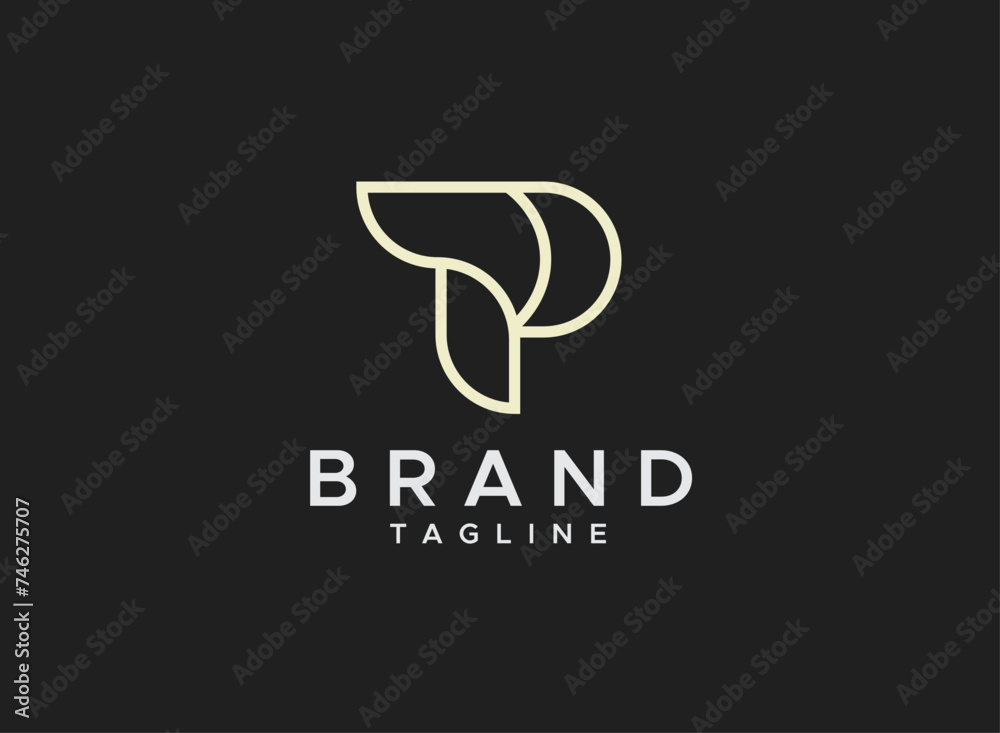 Introducing our PT or TP letter mark logo design template, this logo ...
