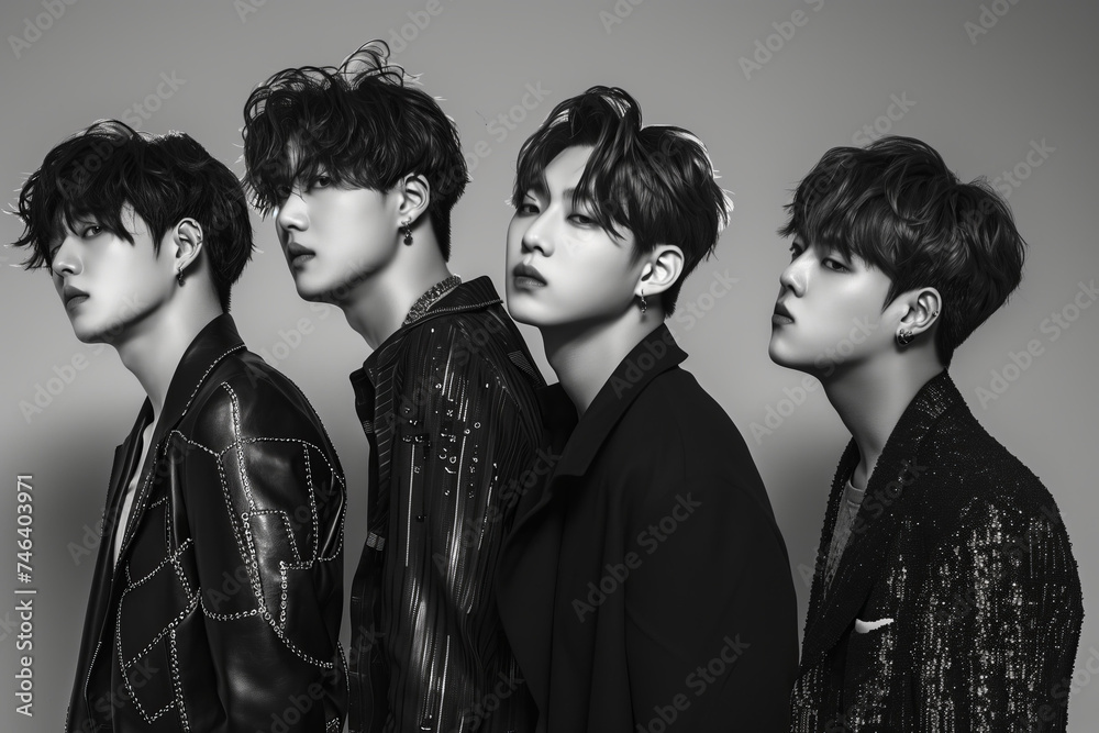 Korean K pop music group Stock Photo | Adobe Stock