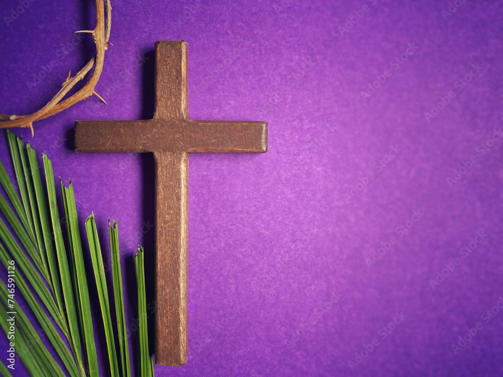 Holy Week, Lent, Palm Sunday, Good Friday, Easter Sunday Concept ...