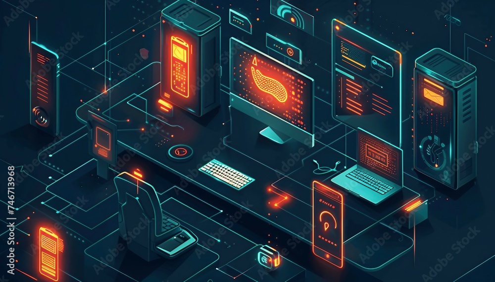 Стокова ілюстрація Multi-Factor Authentication: Enhancing Security ...