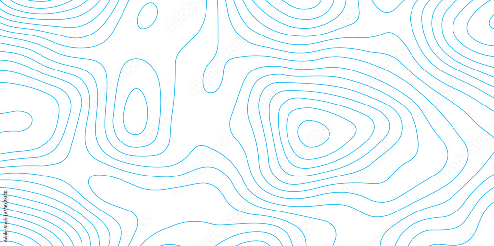 Abstract background with topographic contours map with blue color ...