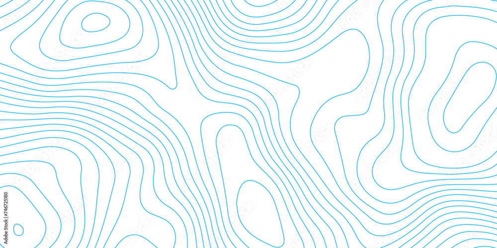 Abstract background with topographic contours map with blue color ...