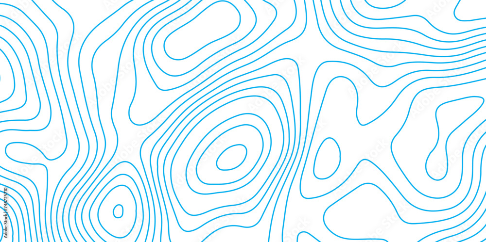 Abstract background with topographic contours map with blue color ...