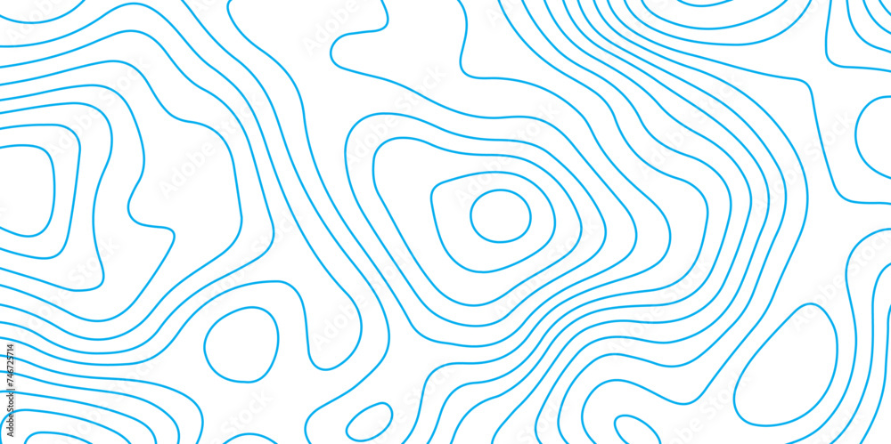 Abstract background with topographic contours map with blue color ...