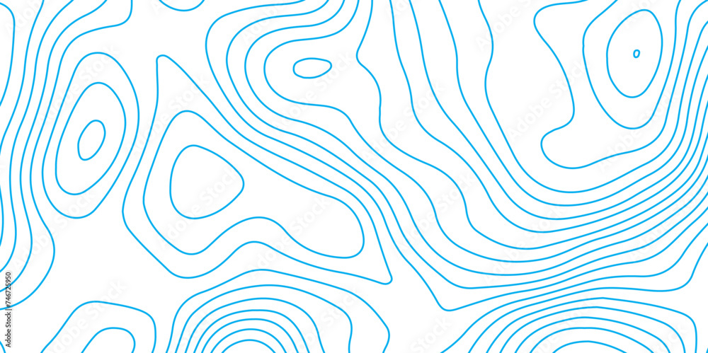 Abstract background with topographic contours map with blue color ...