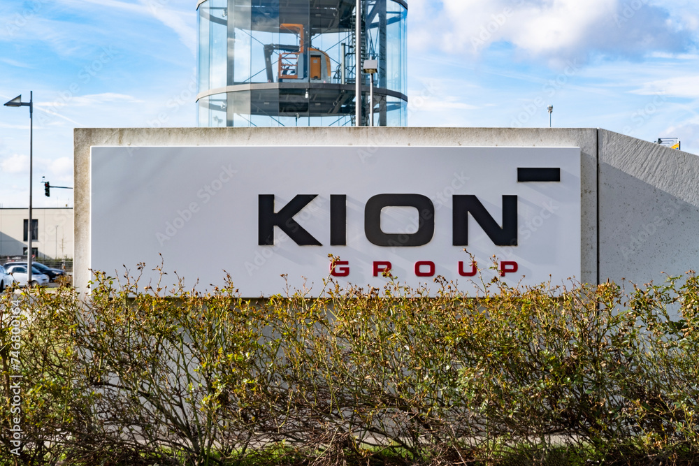Holding KION company building, KION GROUP AG, German manufacturer ...