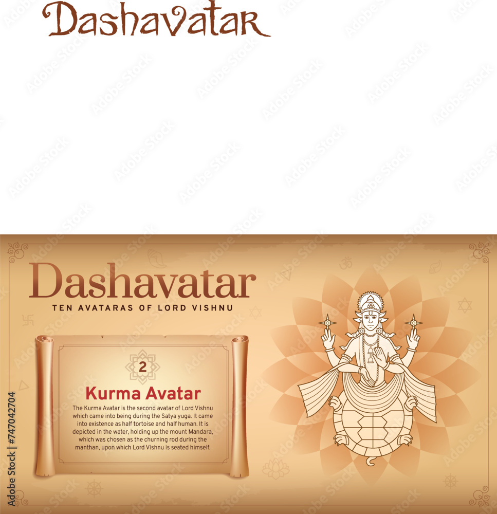 Kurma Avatar-Unveiling Vishnu's Tortoise Incarnation-A Vintage ...