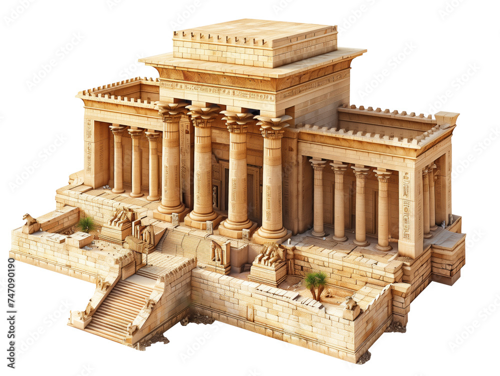 third temple of solomon on white background Stock Illustration | Adobe ...