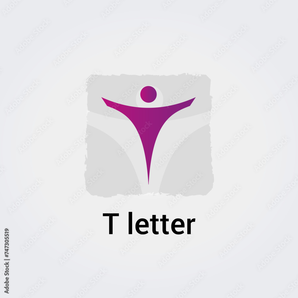 Icone Lettre T pour Design Logos, Symbole, Illustration Pictogramme ...
