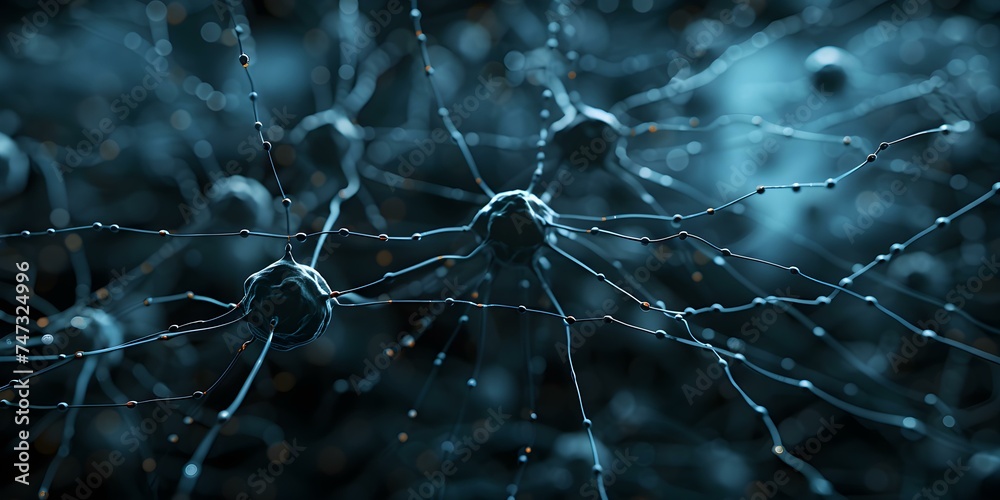 Illustration Stock Explore connections within neural network and data ...