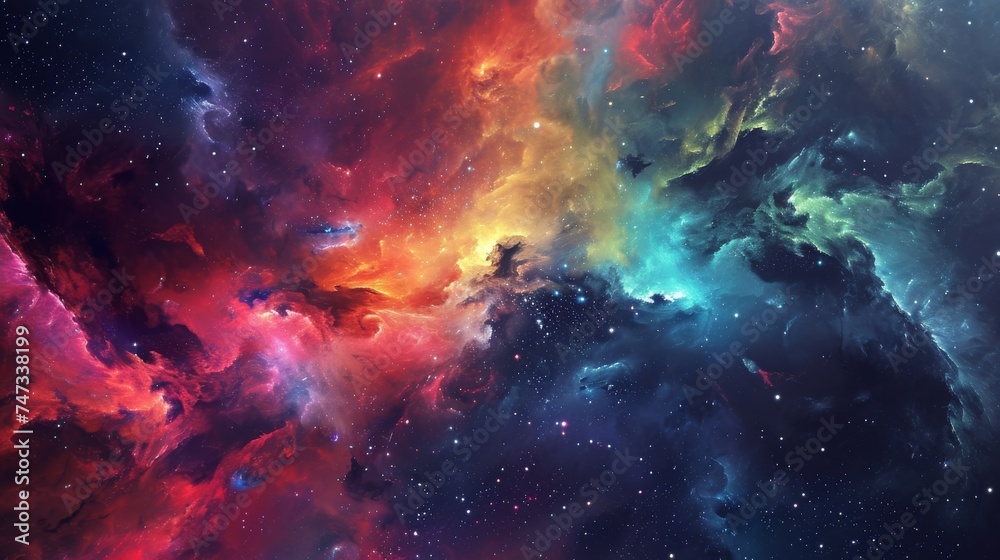 Space galaxy wallpaper. nebula wallpaper. Beautiful cosmic Outer Space ...