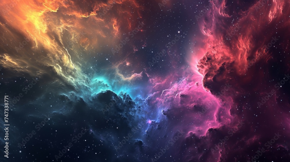 Space galaxy wallpaper. nebula wallpaper. Beautiful cosmic Outer Space ...