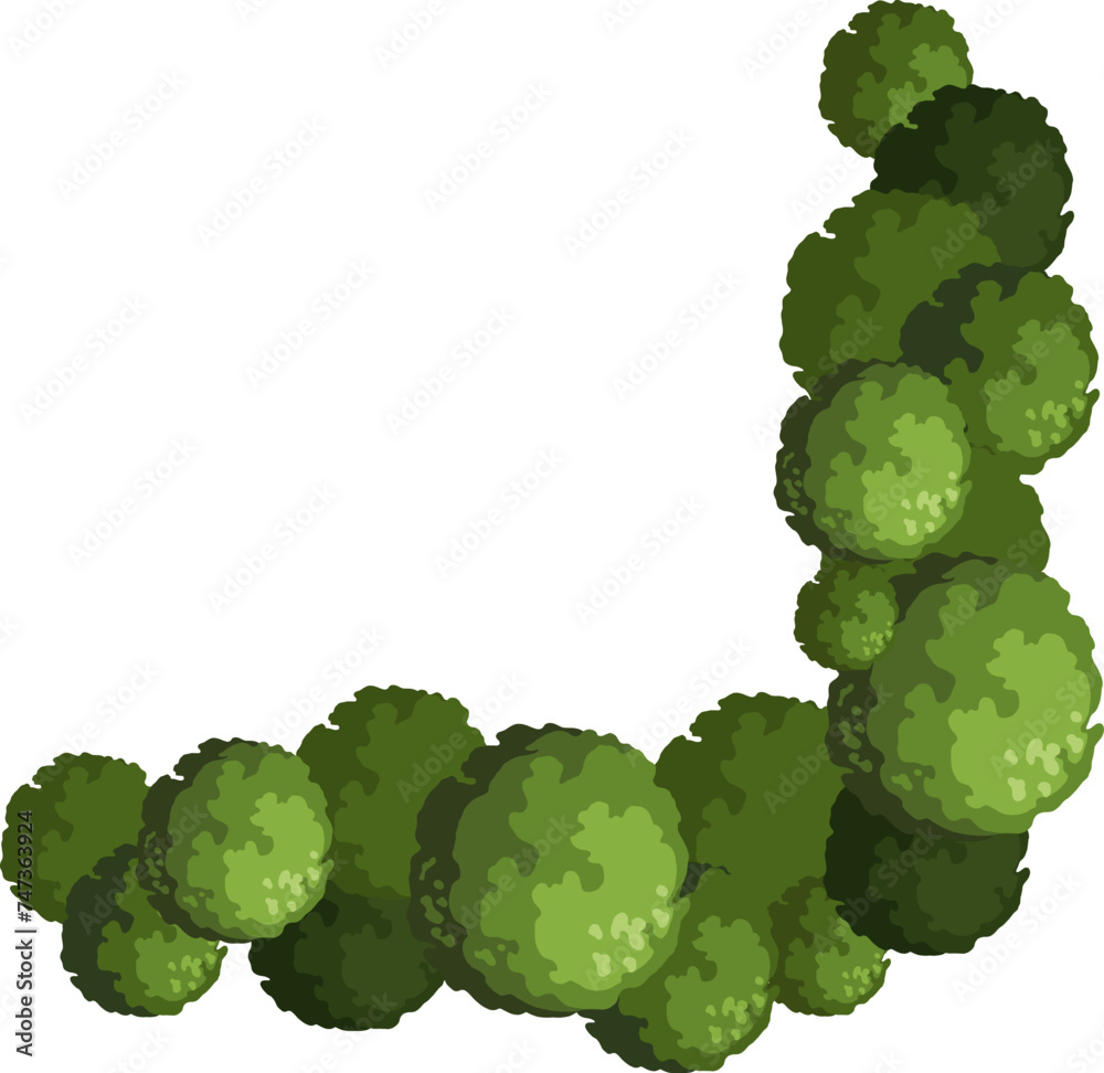 Group of trees for architectural floor plans. Entourage design. Various ...