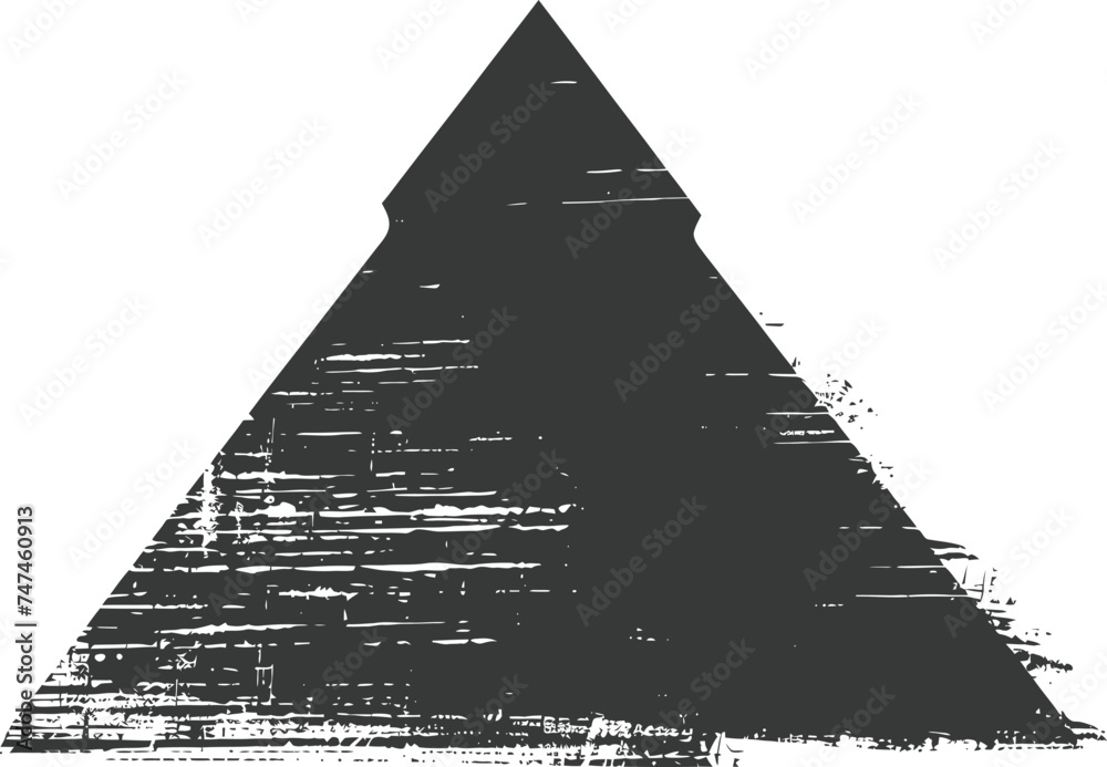 Silhouette ancient egyptian pyramid symbol logo black color only Stock ...