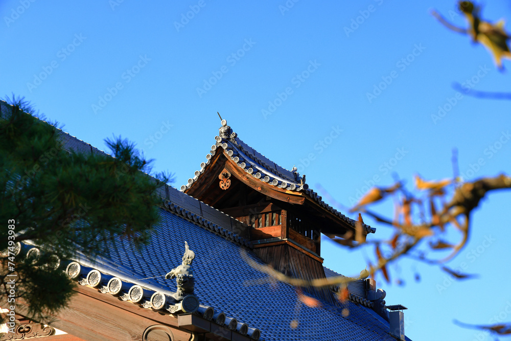 The fortress or rampart standing high in ancient castel of japan, see ...