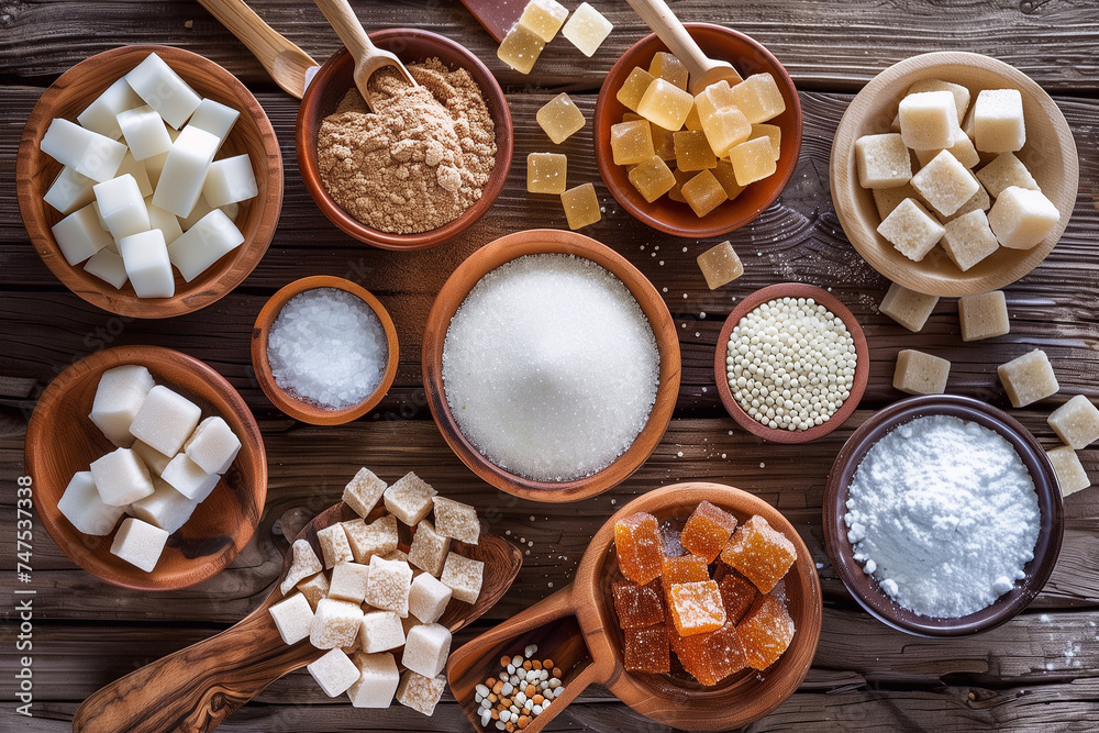 Various healthy diet replacement for sugar, natural organic sweetener ...