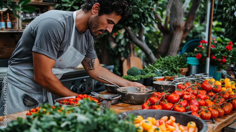 chef's journey in creating a sustainable menu, emphasizing the ...