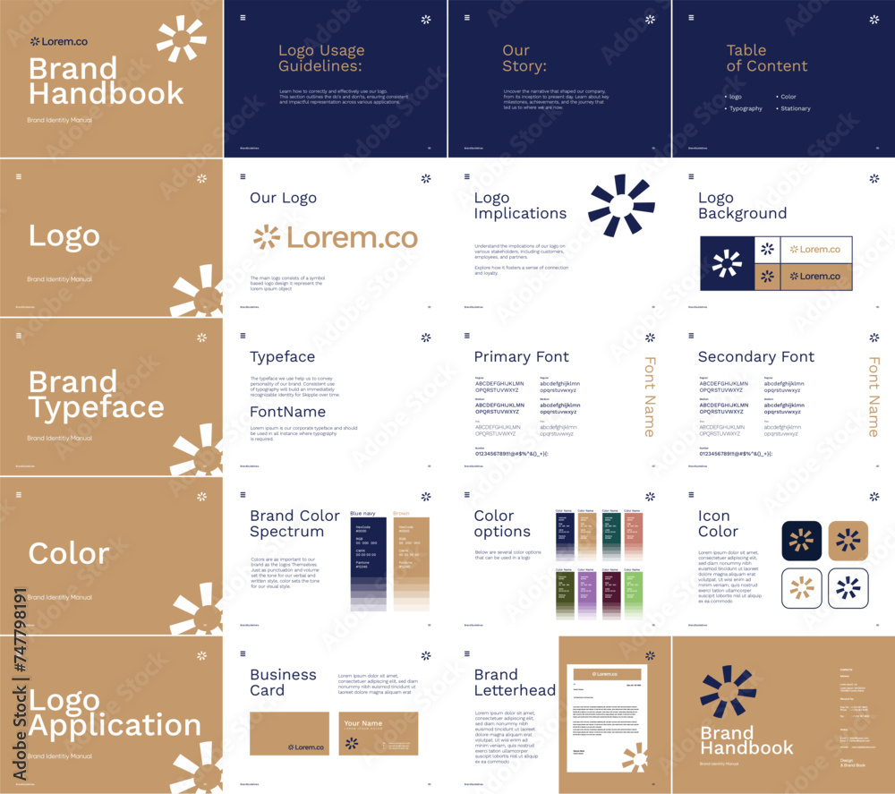 Logo Guideline template design Stock Vector | Adobe Stock