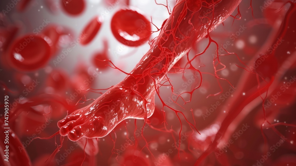 Deep vein thrombosis DVT. A medical condition that occurs when a blood ...