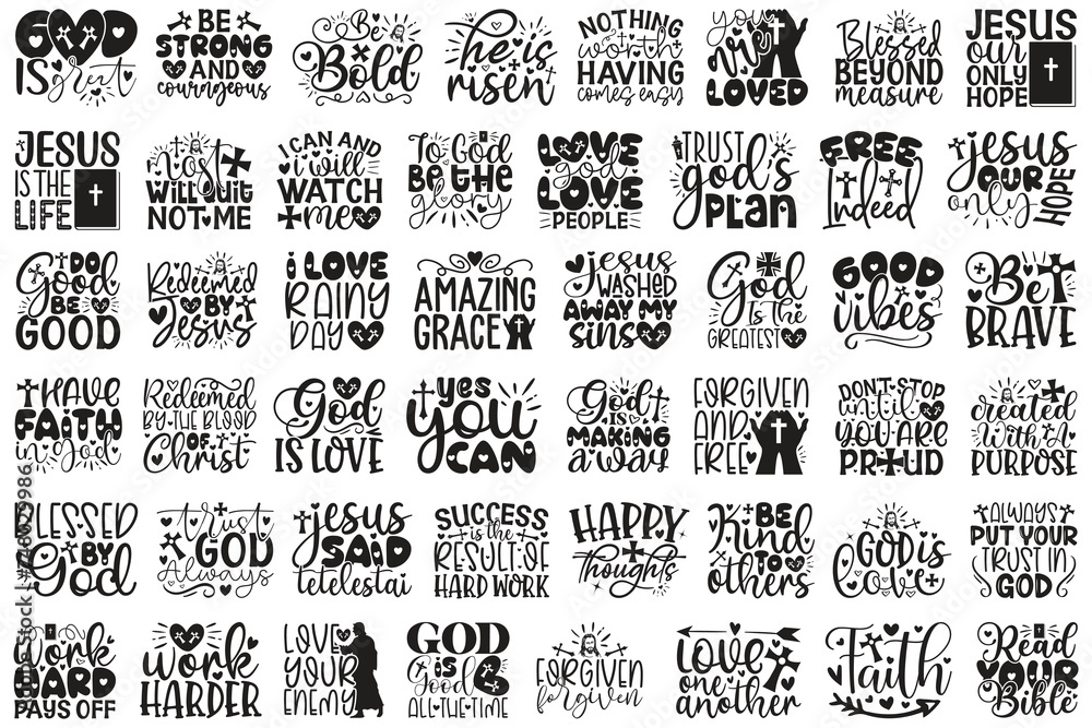 Jesus svg bundle, religious quotes bundle, christian bundle svg ...
