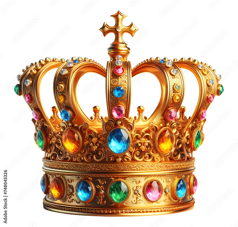 Gorgeous jeweled king crown png queen crown png royal coronation crown ...