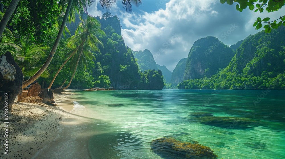 Coron El Nido Palawan Philippines Tropical Paradise Clear Blue Waters ...