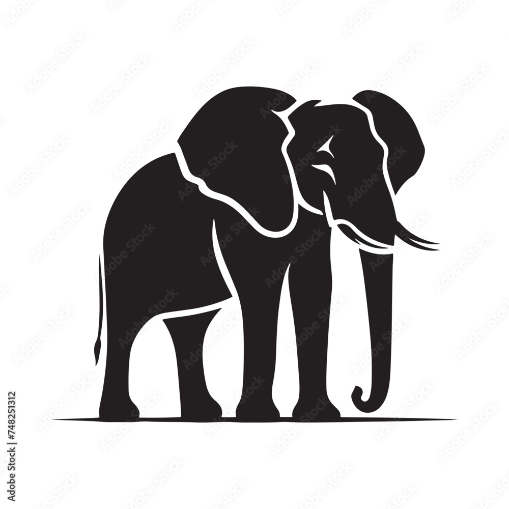 Gentle Giant: Elephant Silhouette - Capturing the Majesty and Serenity ...