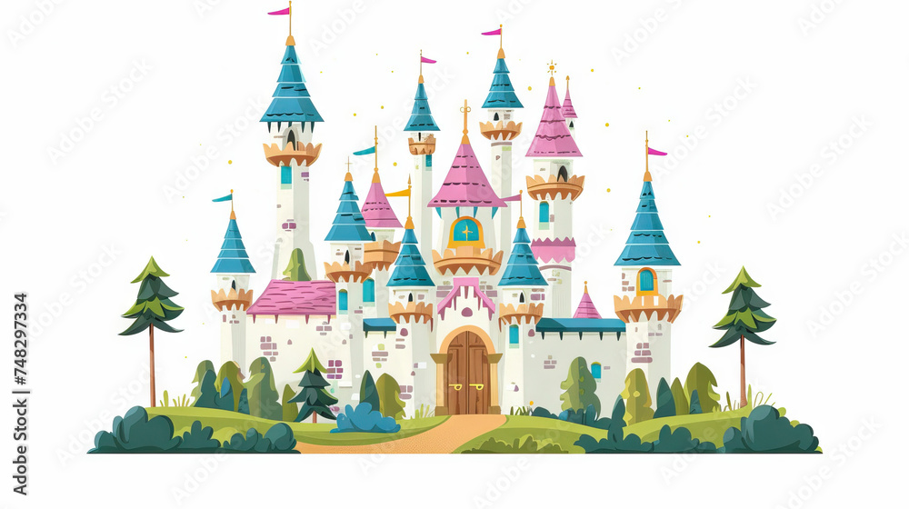 Fantasy Castle Banner: Magical Castle Banner for Kids' Parties ...