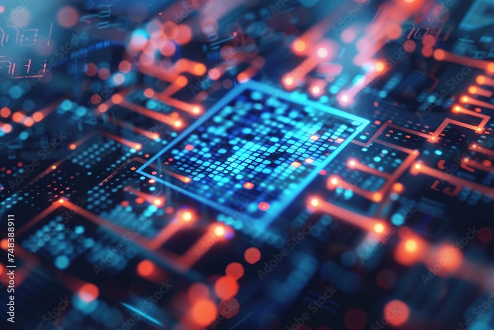 qr code digital concept technology data collection in digital format Business data ...