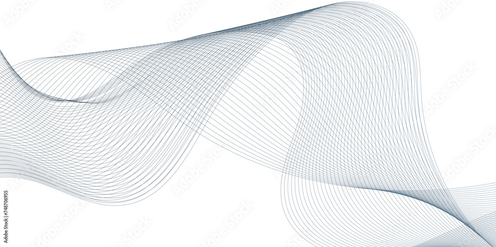 Abstract colorful flowing wave curved lines, Social network ...