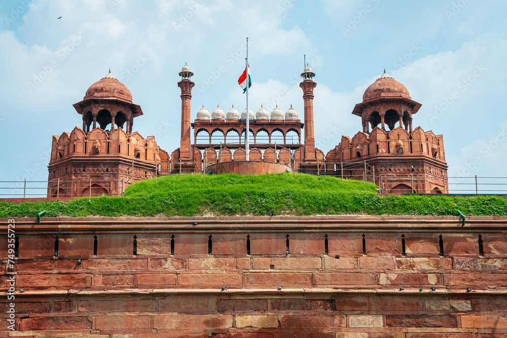 inside the famous delhi red fort Stock Photo | Adobe Stock
