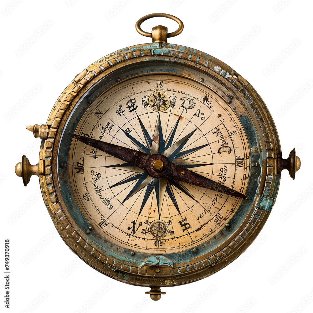 Celestial Compass, transparent background, isolated image, generative ...