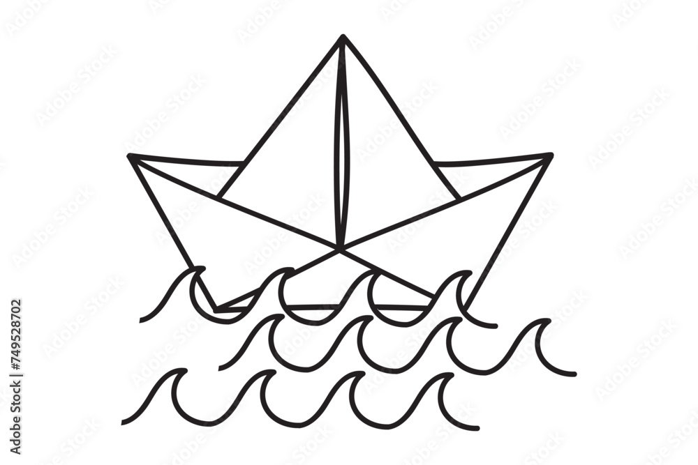 Paper Boat Bundle, Boat Silhouette, Seaside, Clipart, Ocean Lover ...