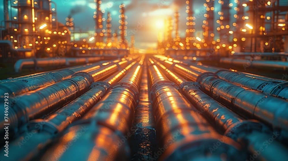 Pipeline and pipe rack of an oil, chemical, hydrogen or ammonia ...