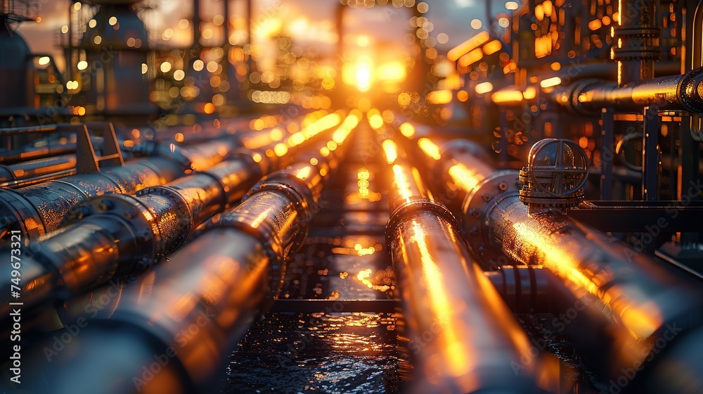 Pipeline and pipe rack of an oil, chemical, hydrogen or ammonia ...