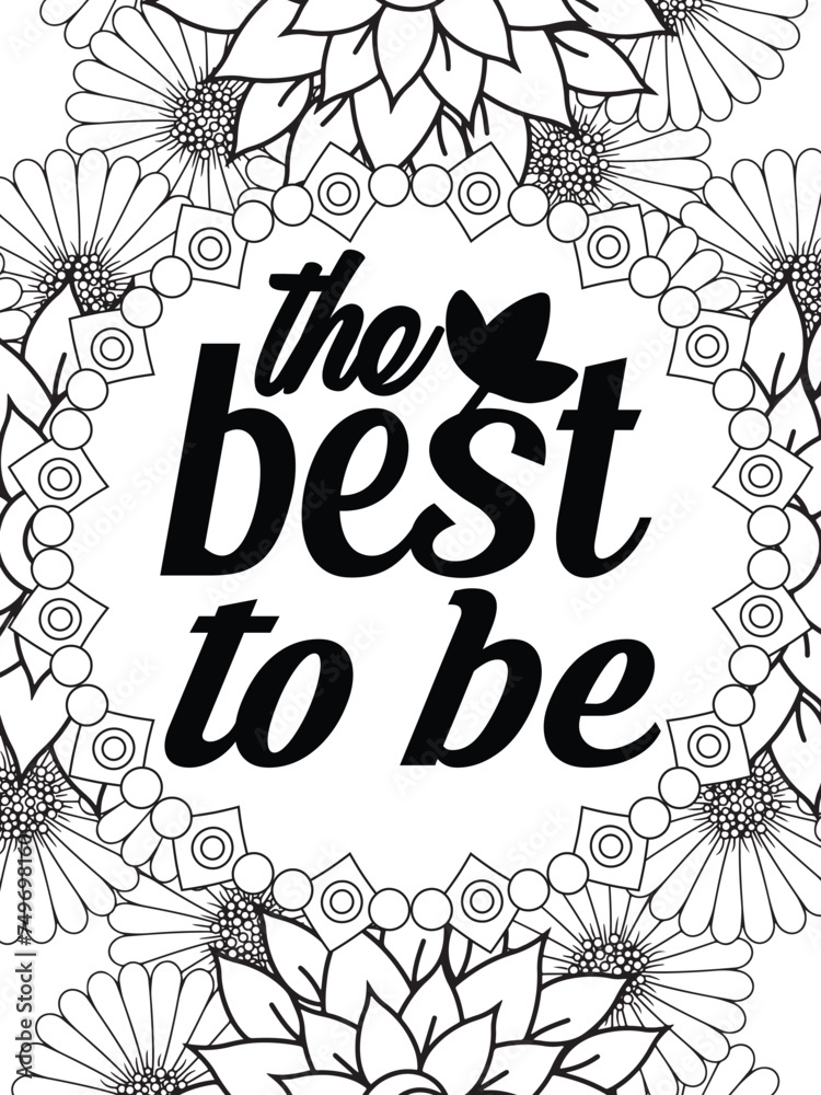 Motivational Quotes Coloring Book Pages Motivational Quotes for ...