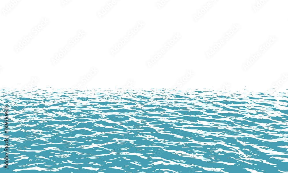 One color background with ocean ripples and horizon Stock Vector ...