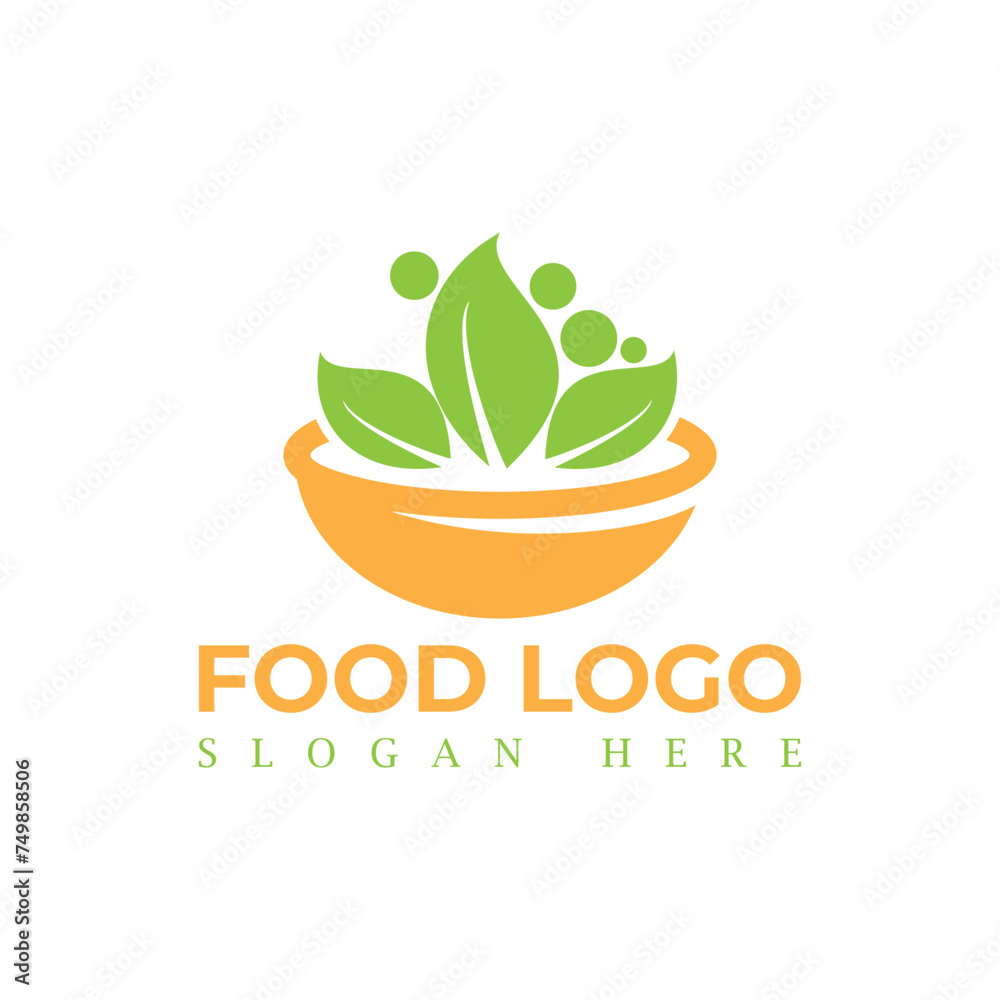 Food logo design template icon symbol for cafe, restaurant, cooking ...