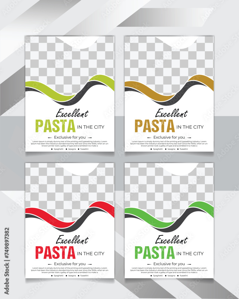 Special Pasta Sale Flyer design and restaurant pasta food menu poster ...
