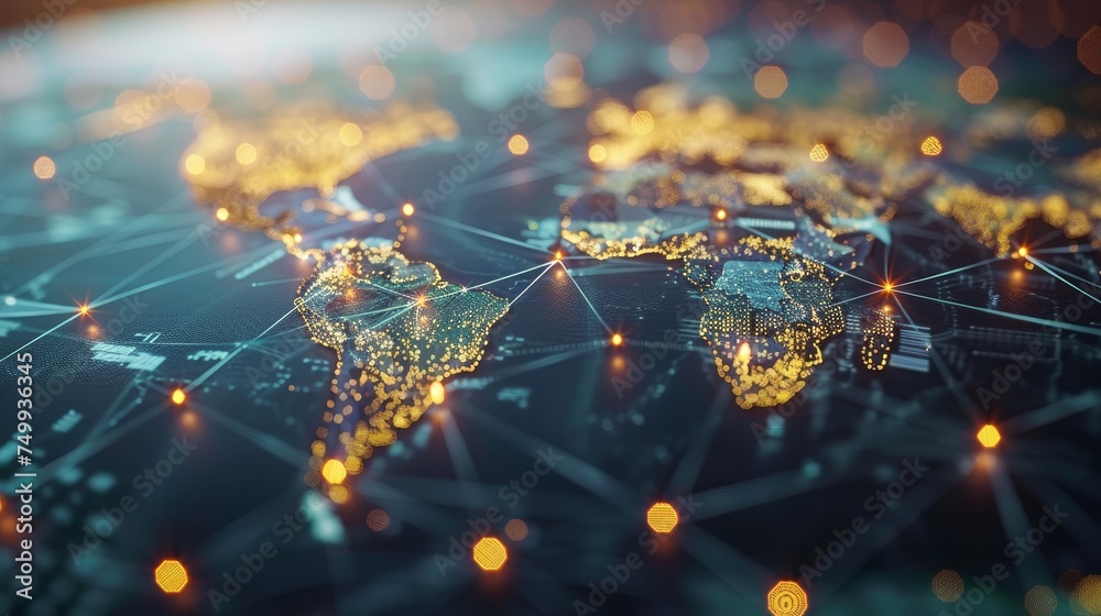 Visualize the evolving landscape of global finance, where markets are ...