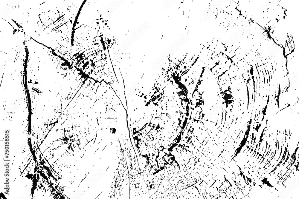 Vector tree rings trace background in black white and saw cut tree ...