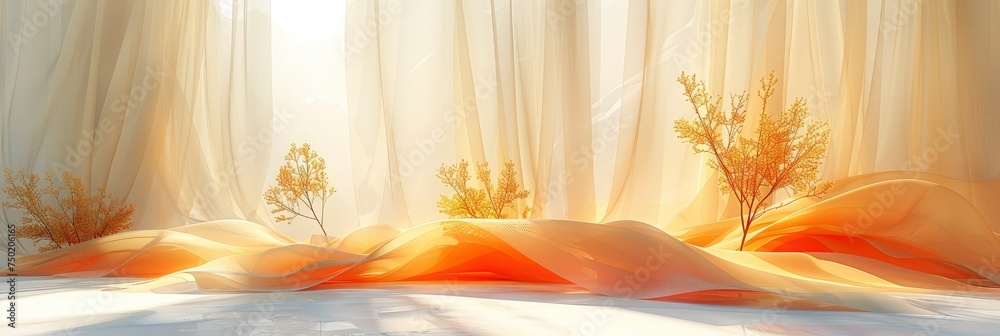 Cartoon Render Folding Screen, Background Images , Hd Wallpapers Stock ...