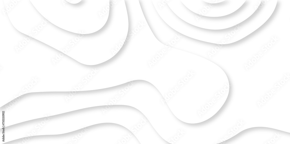 Vektor Vector white geometric 3d papercut wave carve line element ...