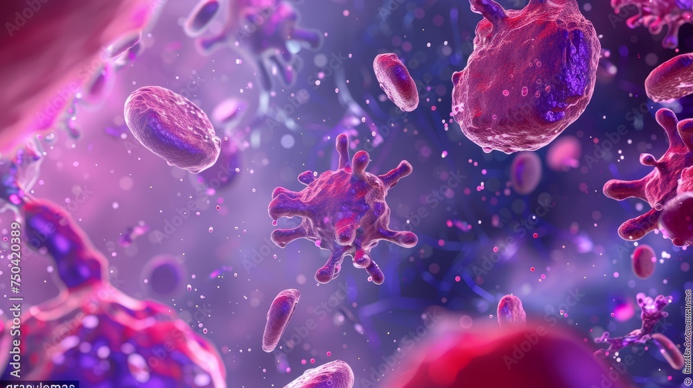 Illustration Stock Sarcoidosis an inflammatory disease in which the ...