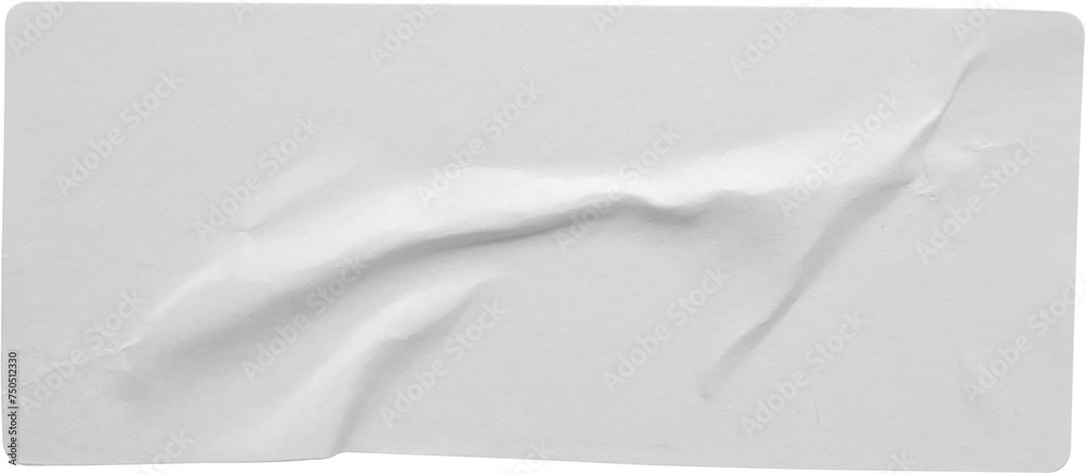 Paper sticker label isolated on white background Stock Photo | Adobe Stock