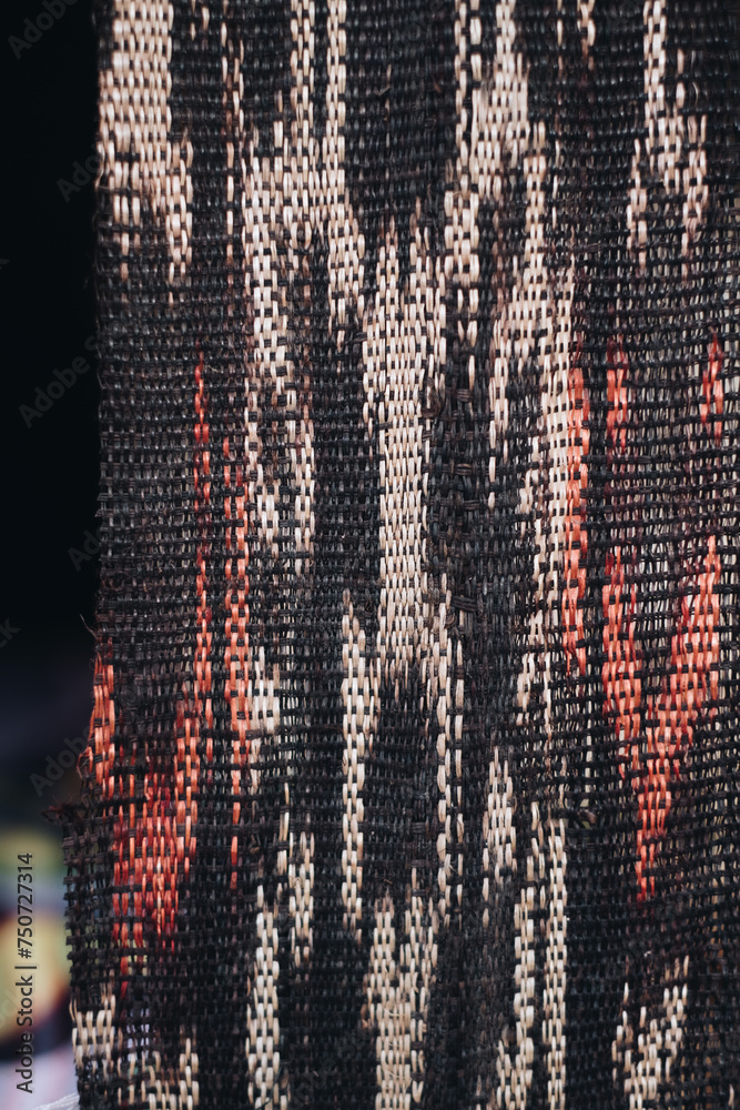 T'nalak cloth in original color combination. T'nalak is made from Abaca ...