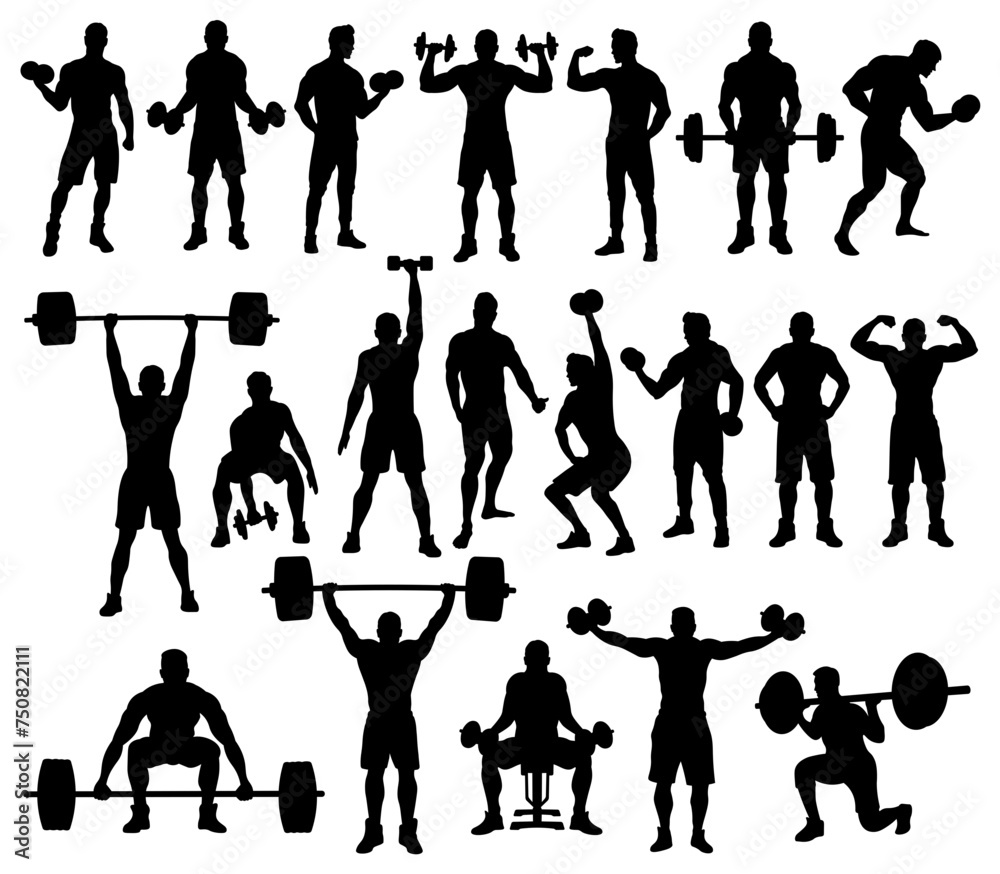 Bodybuilder Man SVG, Fitness Man SVG Bundle, Gym Fitness Man ...