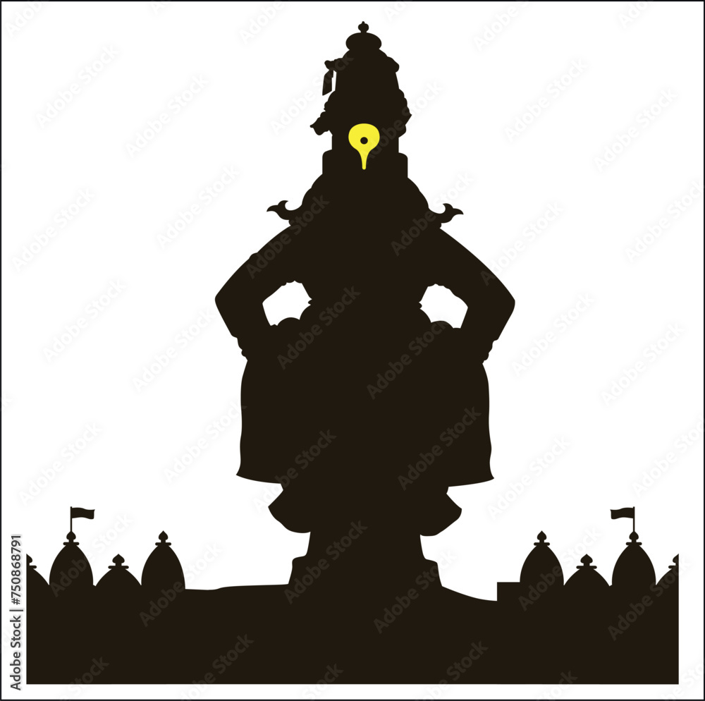 Lord Vitthal from Pandharpur Maharashtra India. Stock Vector | Adobe Stock