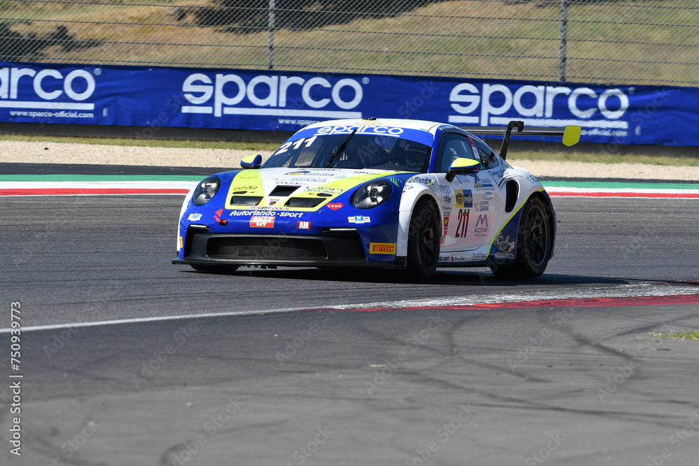 Scarperia, 29 September 2023: Porsche 992 Gt3 Cup of team Autorlando ...